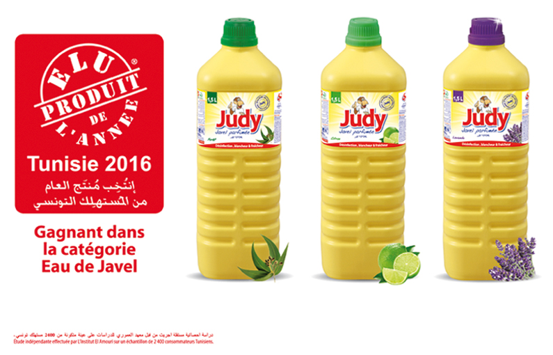 Judy Javel parfumée : élu produit de l’année 2016